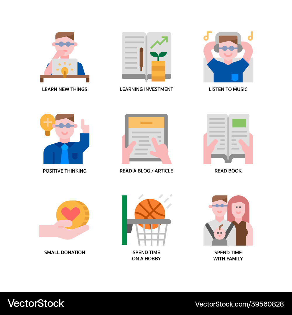 Smart life icons set Royalty Free Vector Image