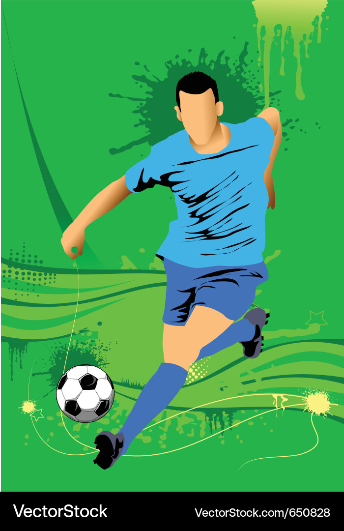 Soccer players Royalty Free Vector Image - VectorStock