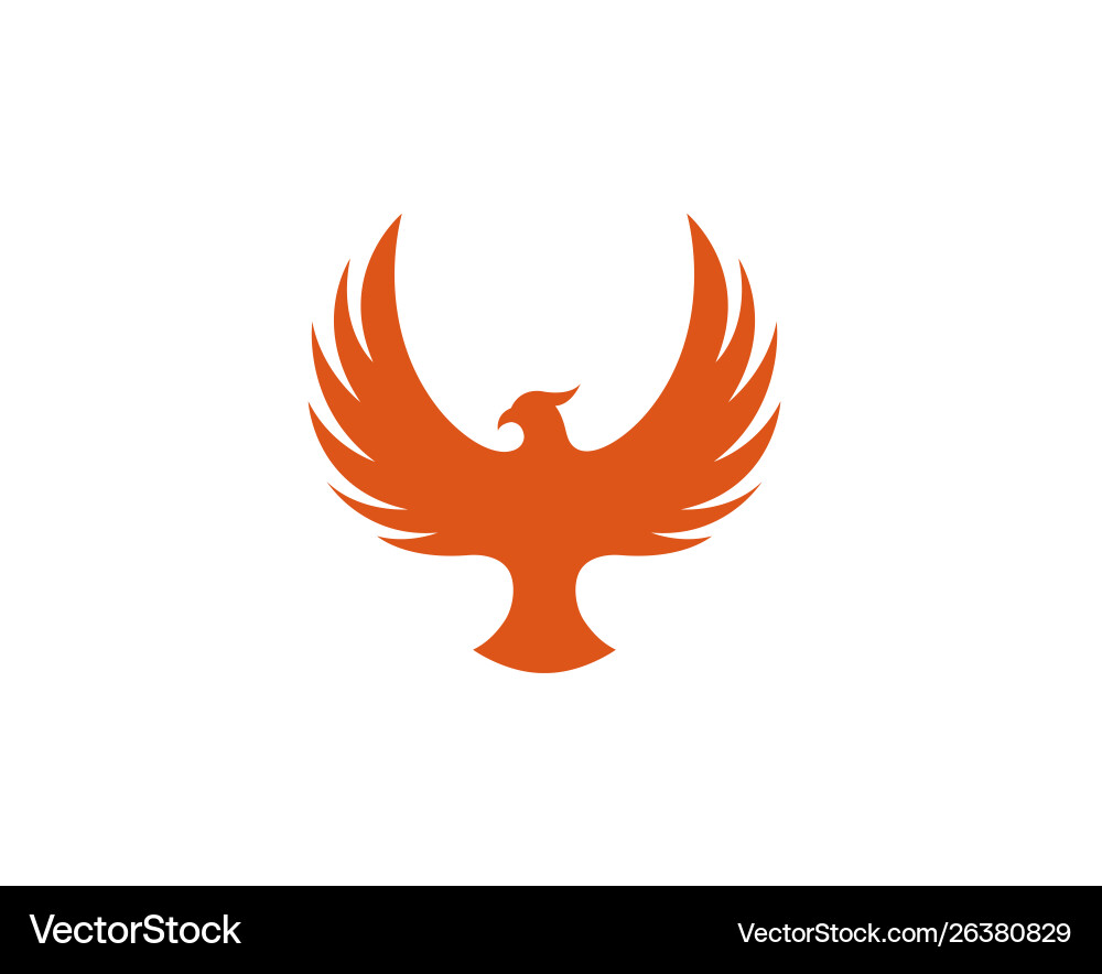 Creative pheonix logo design symbol Royalty Free Vector