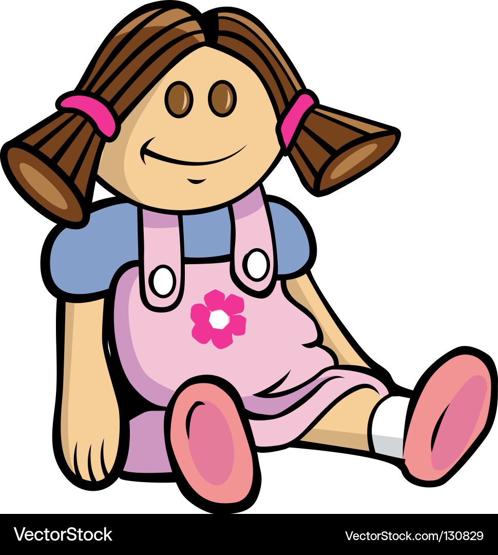 Doll Royalty Free Vector Image - VectorStock