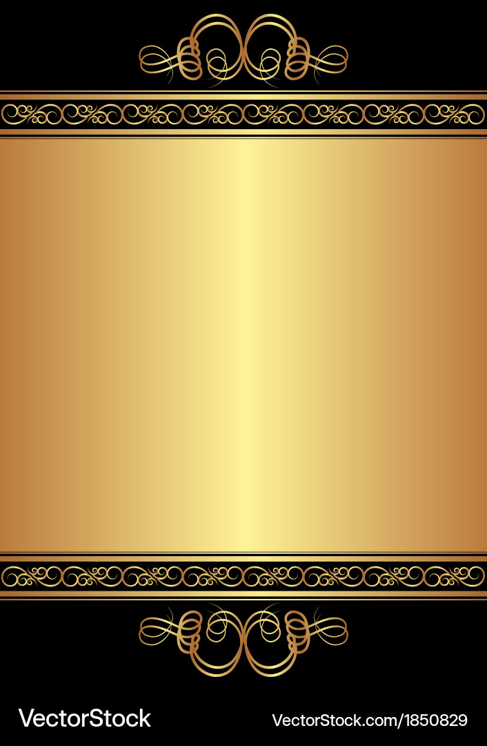 Gold background Royalty Free Vector Image - VectorStock