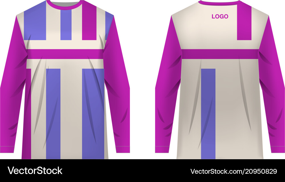 Mtb jersey templates Royalty Free Vector Image