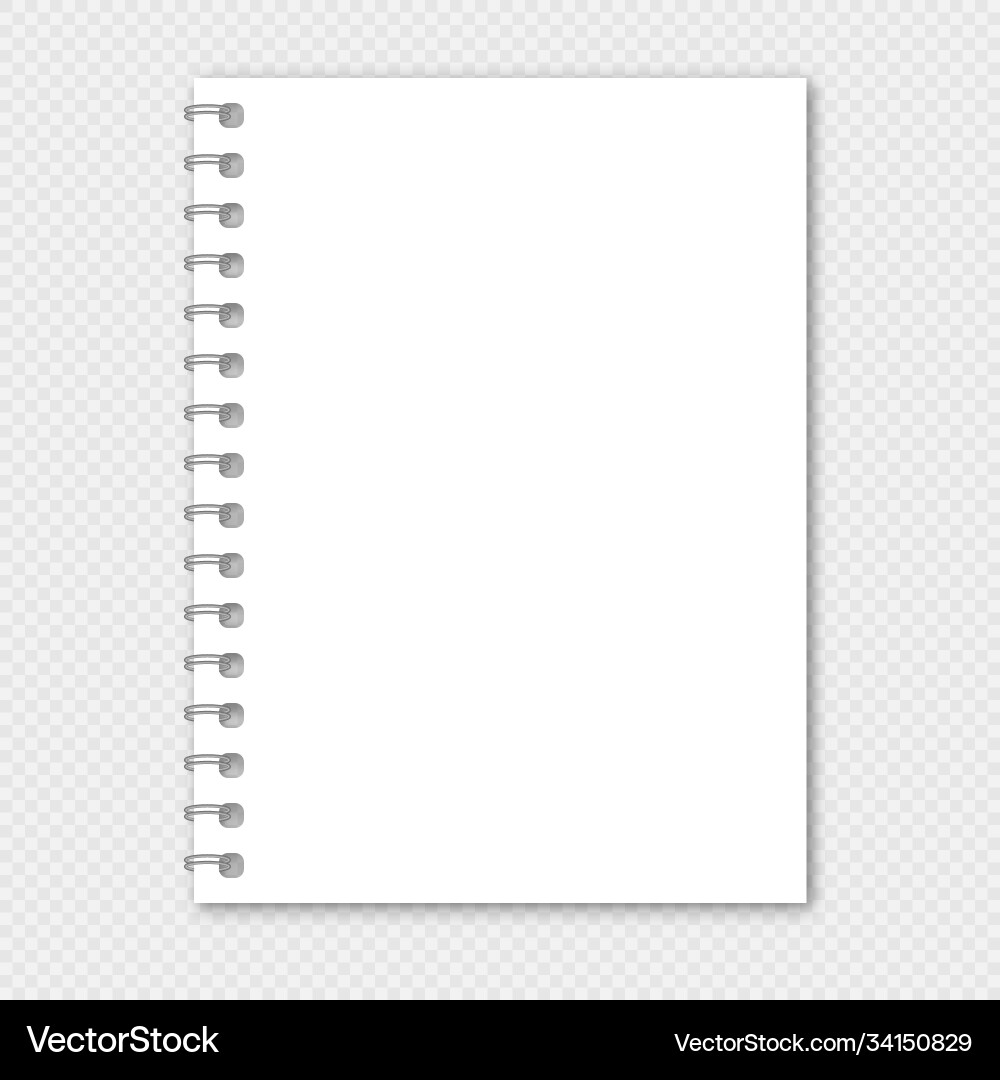 Notebook mockup Royalty Free Vector Image - VectorStock