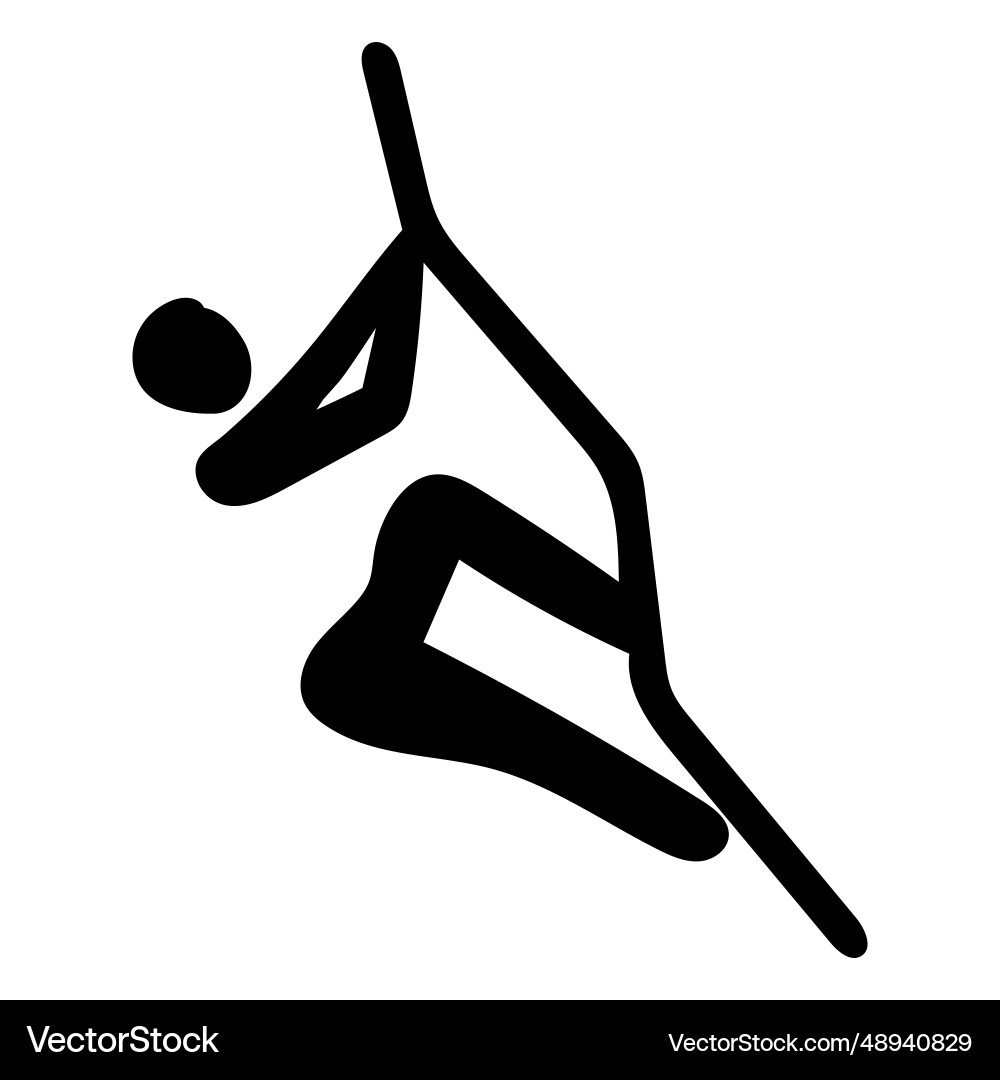 Olympic sport pictogram climbing Royalty Free Vector Image