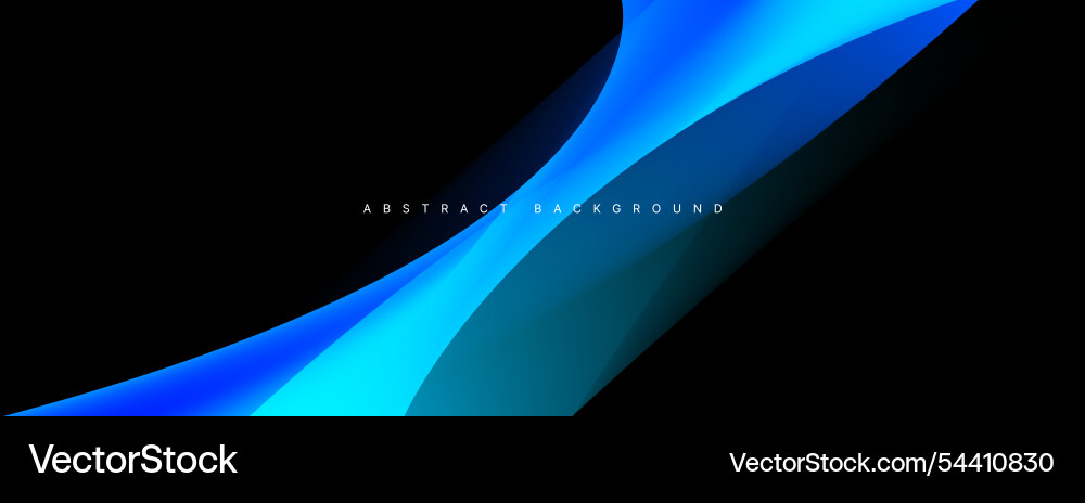 Blue wave gradient wallpaper background Royalty Free Vector