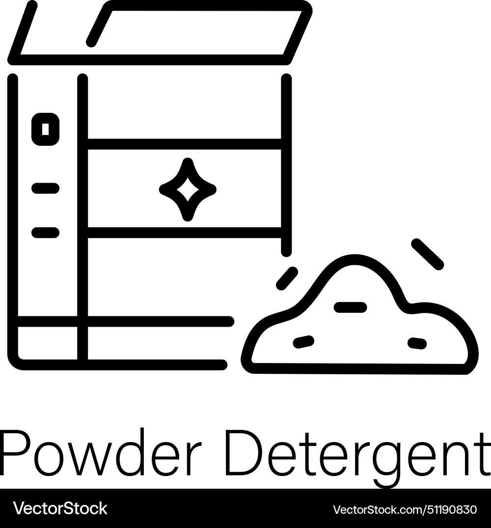 Powder detergent Royalty Free Vector Image - VectorStock
