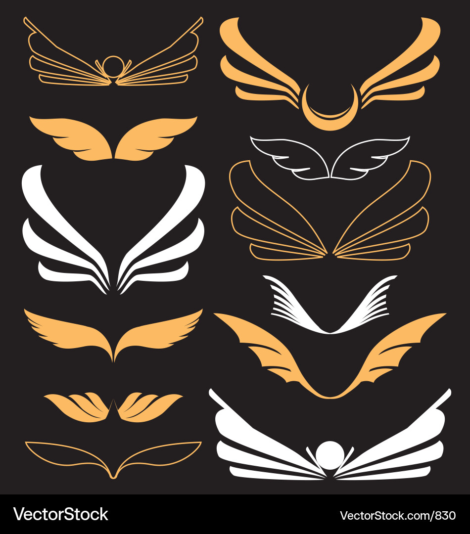 Wings Royalty Free Vector Image - VectorStock