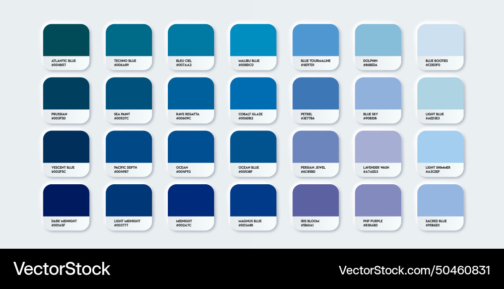 Blue Color Palette Names