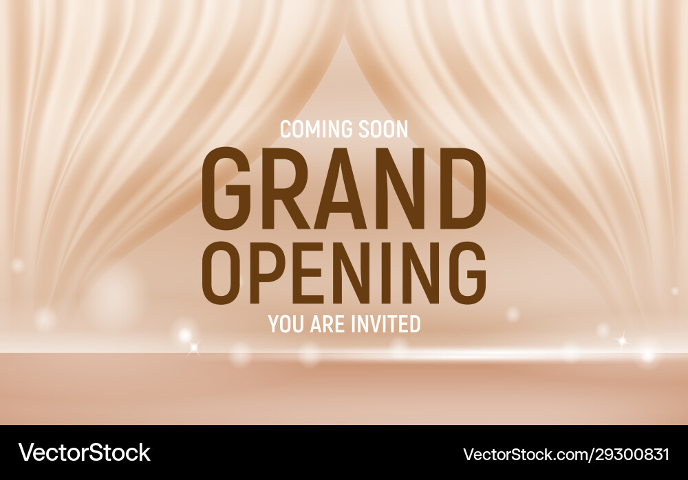Grand opening concept Royalty Free Vector Image