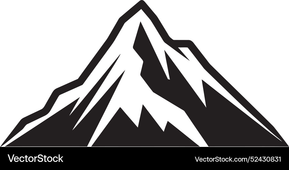 Midnight range impressions nightfall silhouette Vector Image