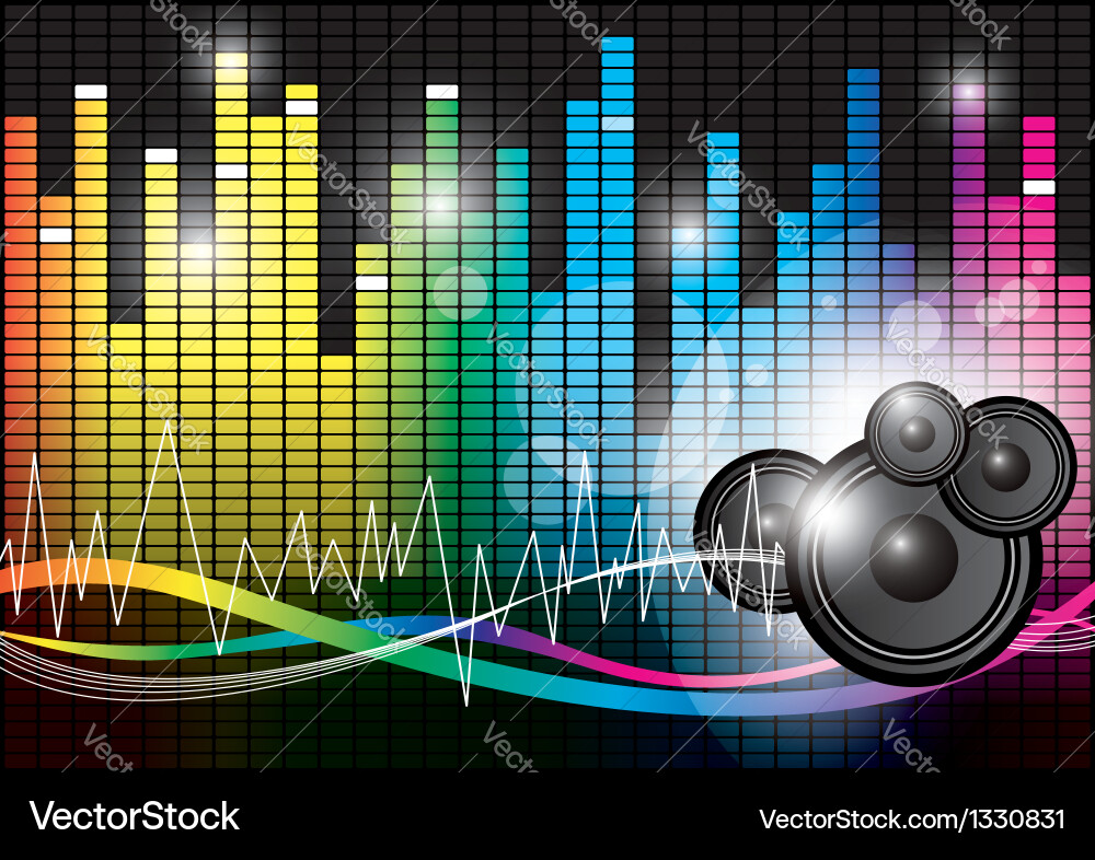 Music Wave Background Royalty Free Vector Image