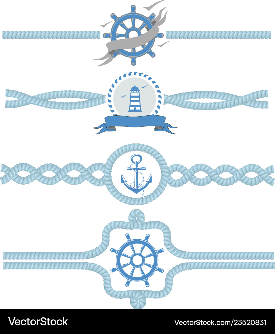 Nautical Rope Page Border 19,358 Nautical Rope Border Images, Stock
