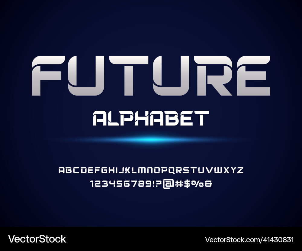 Stylized font Royalty Free Vector Image - VectorStock