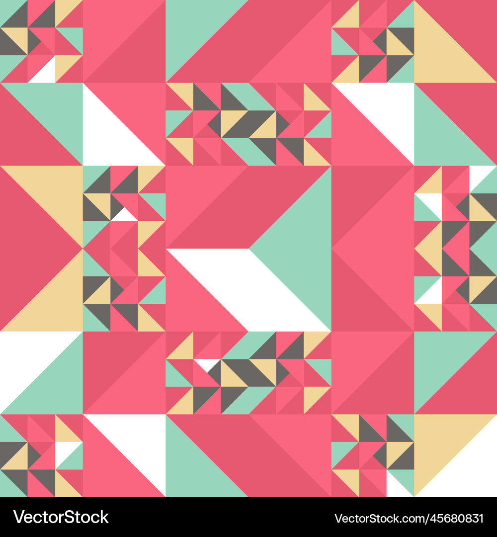 Triangle colorful pattern background for fashion Vector Image