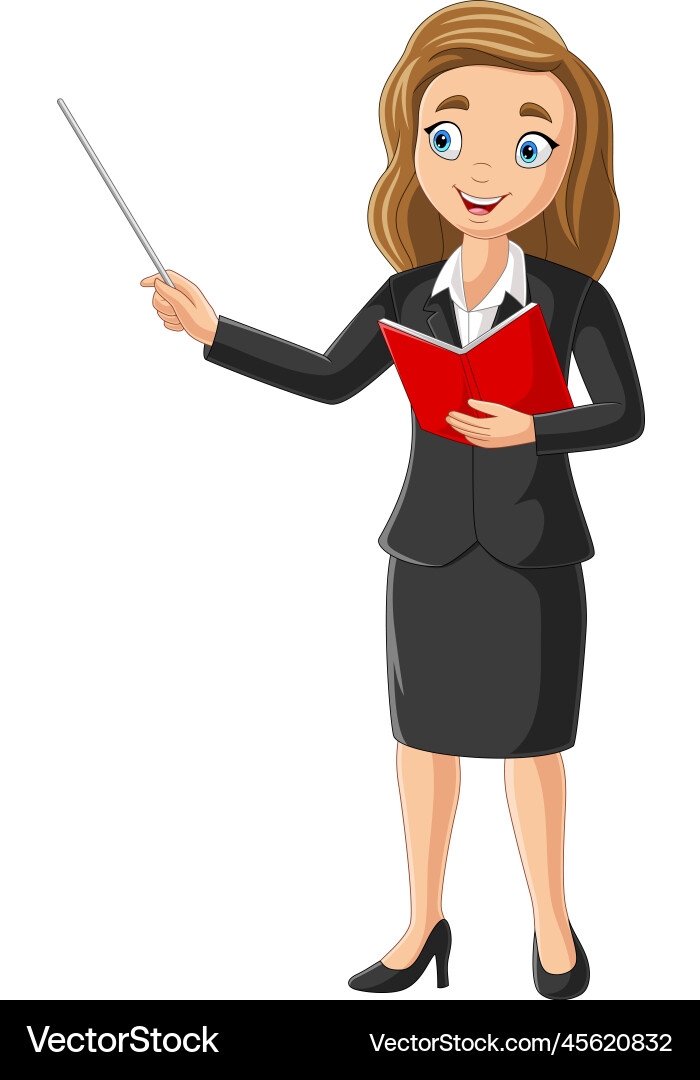Cartoon Teacher Vector Character Best Teacher