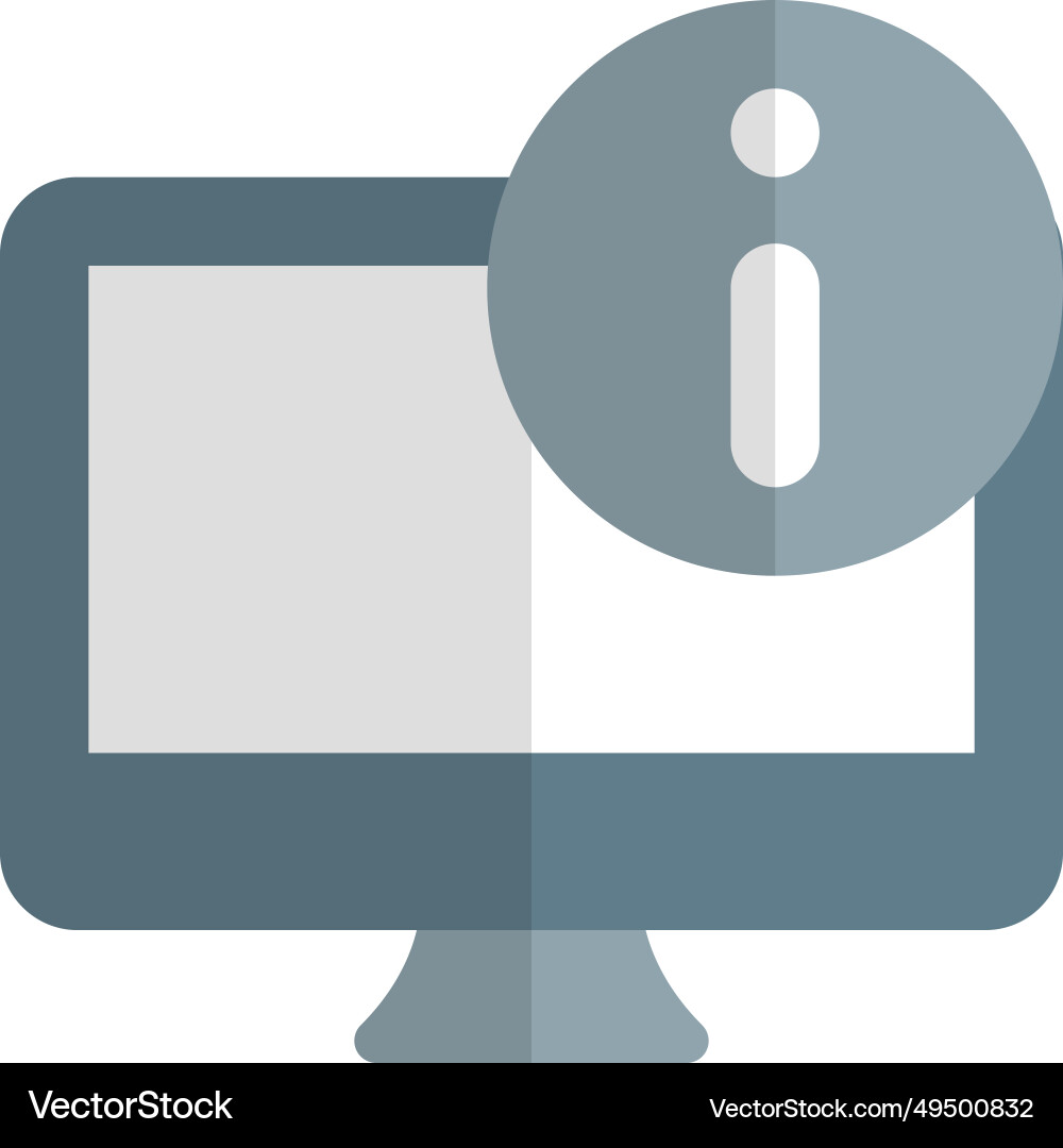 Quickly access computer help and information Vector Image
