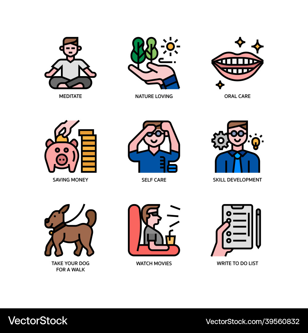 Smart life icons set Royalty Free Vector Image