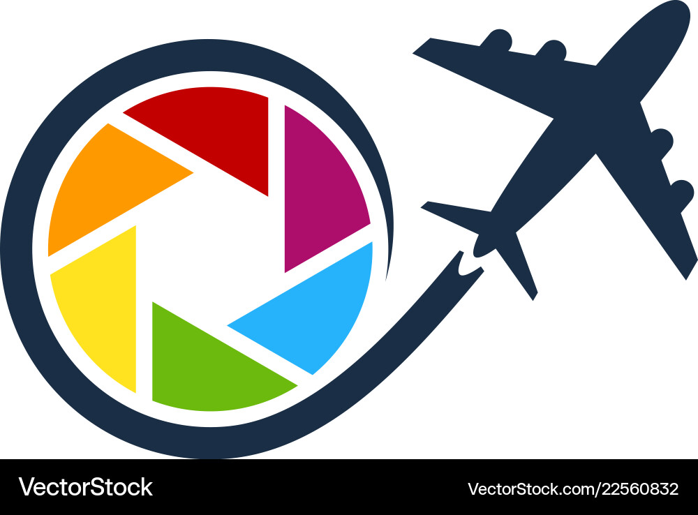 Travel Camera Logo - Modern Icon Royalty Free Vector Image