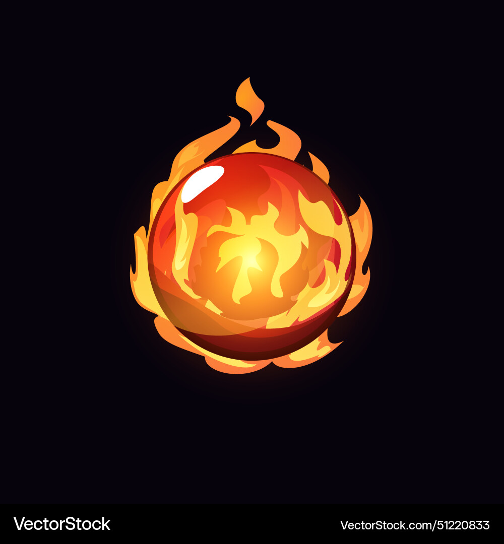A glowing magical fire Royalty Free Vector Image