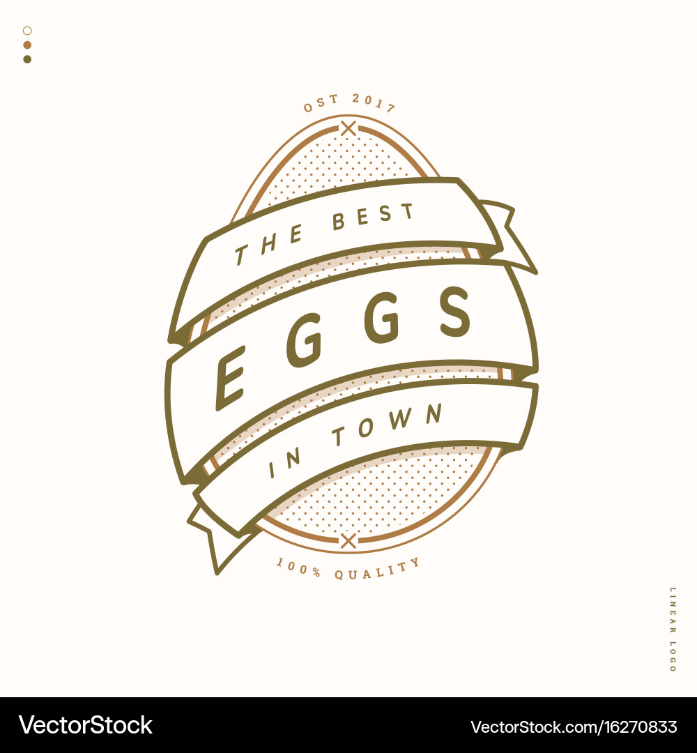 Egg Farm Logo Golden Egg Chicken Farm Food Logo Design Illustration