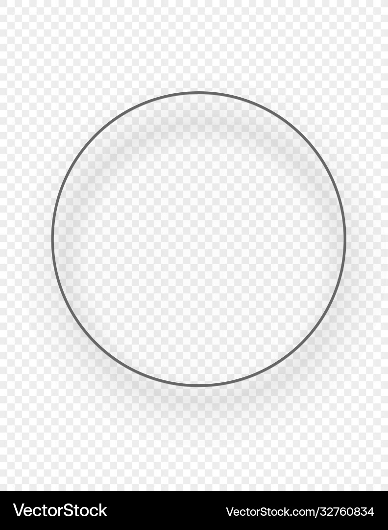 Kreisrahmen auf transparentem Hintergrund Vektorbild