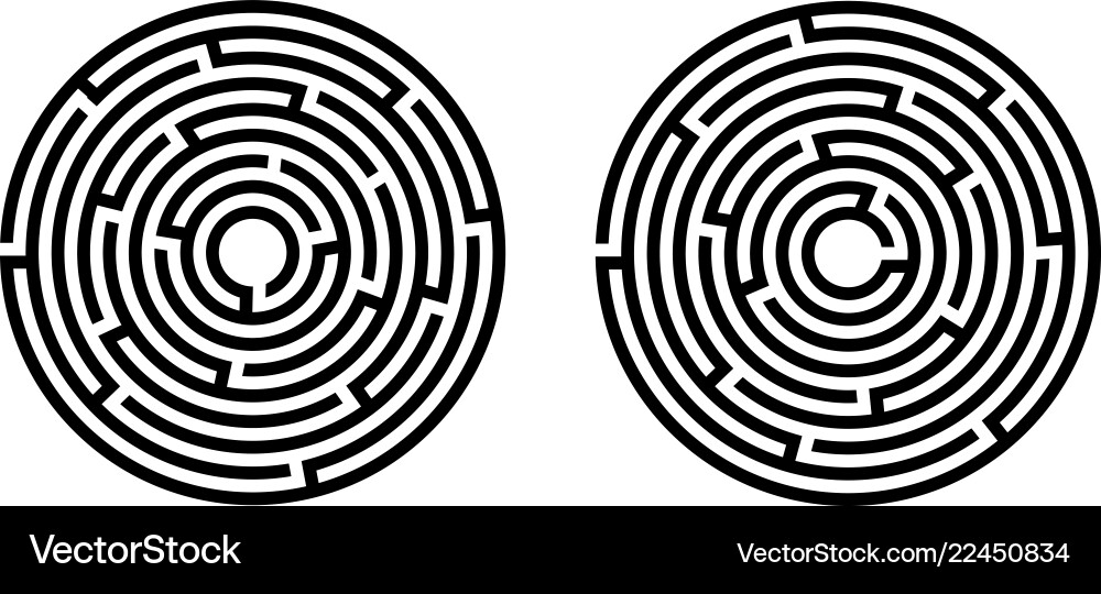 Labyrinth game Royalty Free Vector Image - VectorStock