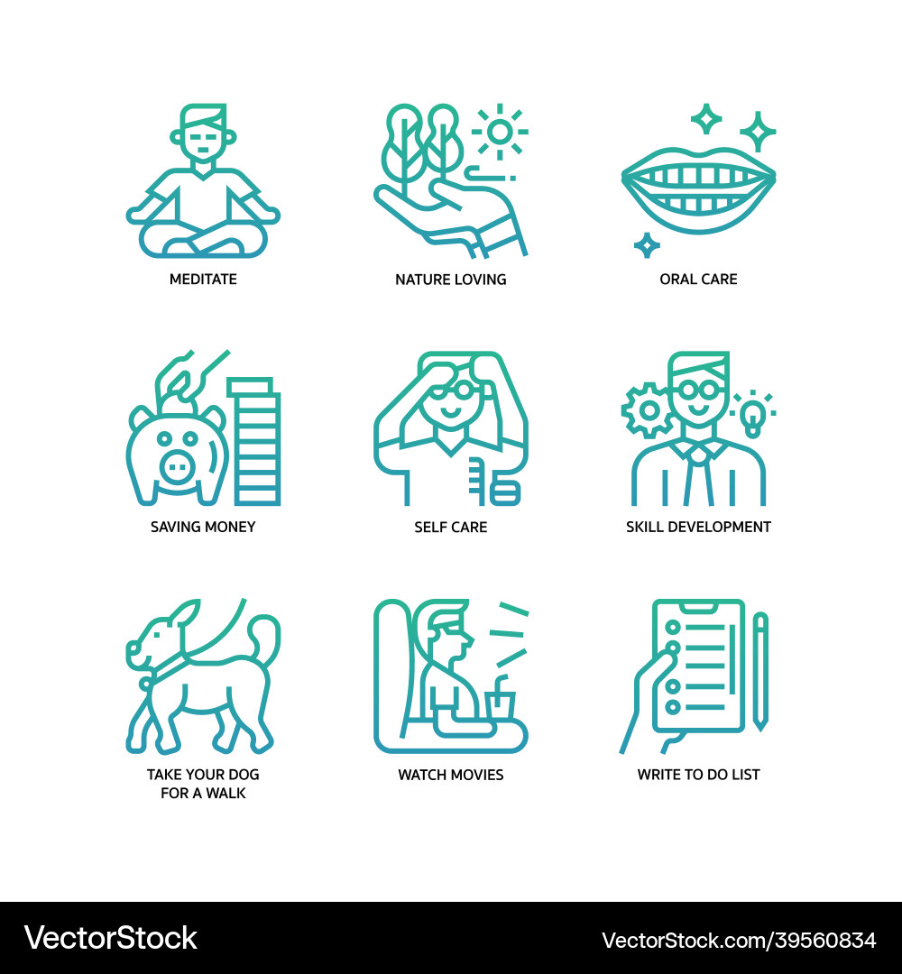 Smart life icons set Royalty Free Vector Image