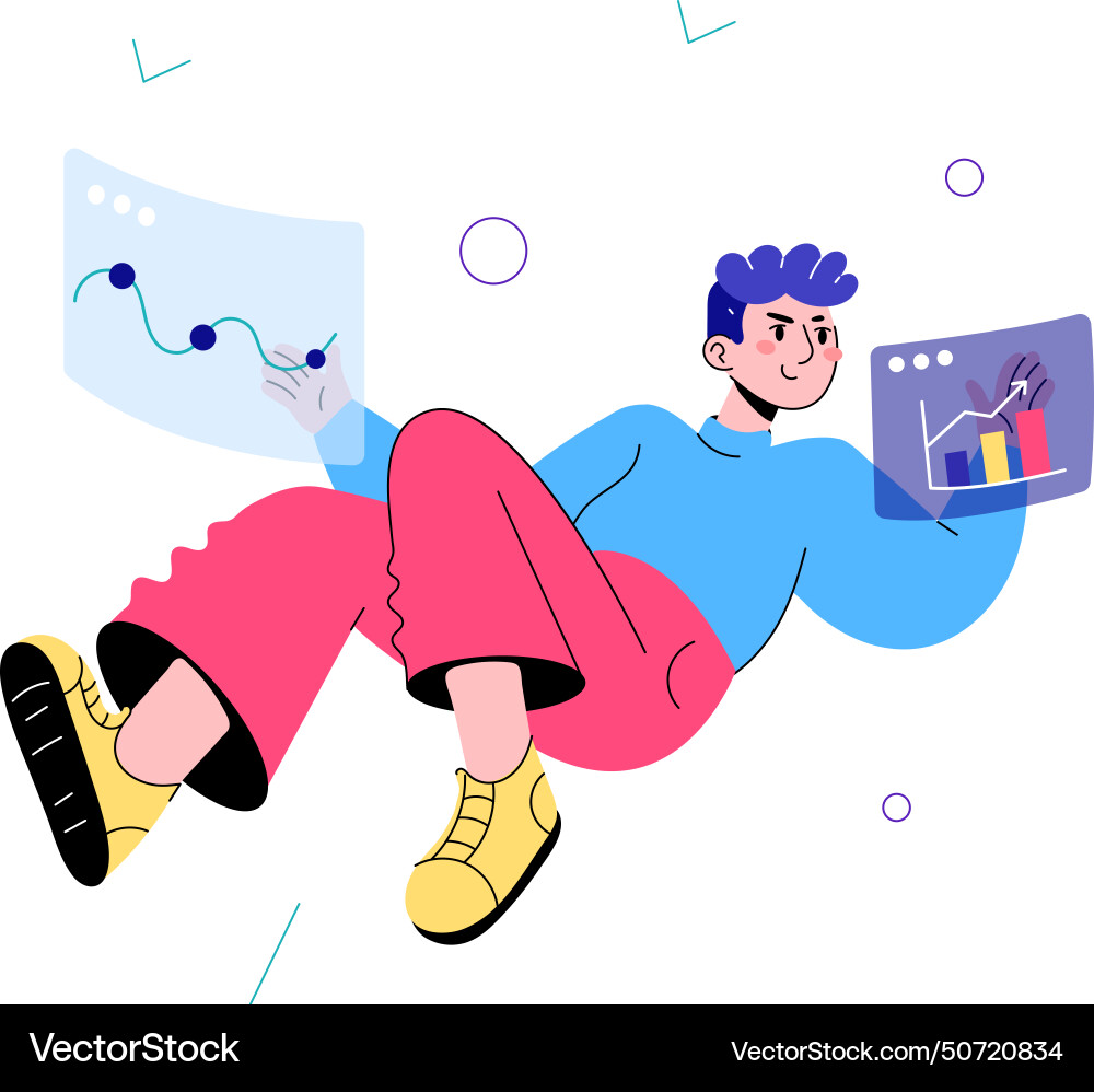 Statistician Royalty Free Vector Image - VectorStock