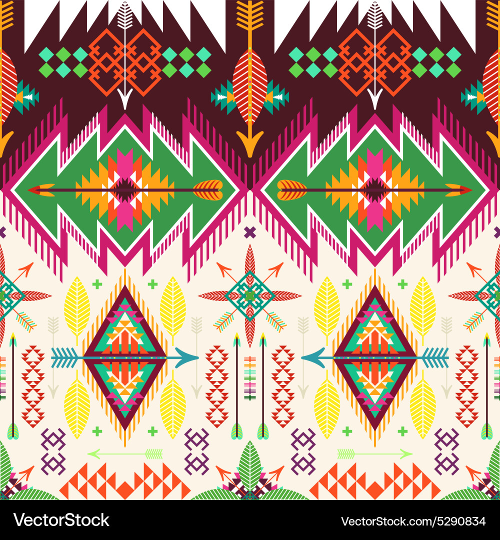 Tribal seamless background Royalty Free Vector Image