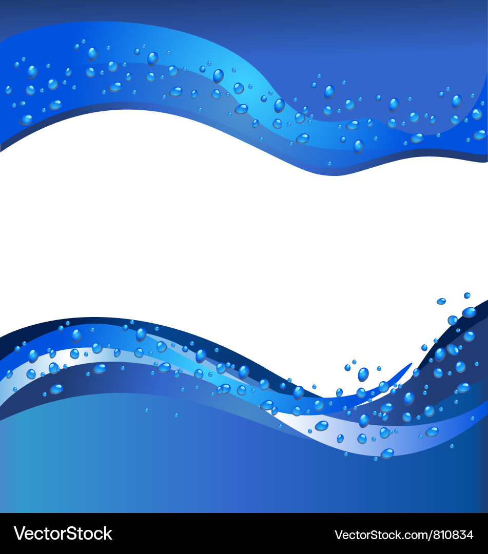 Water swirl with bubbles Royalty Free Vector Image