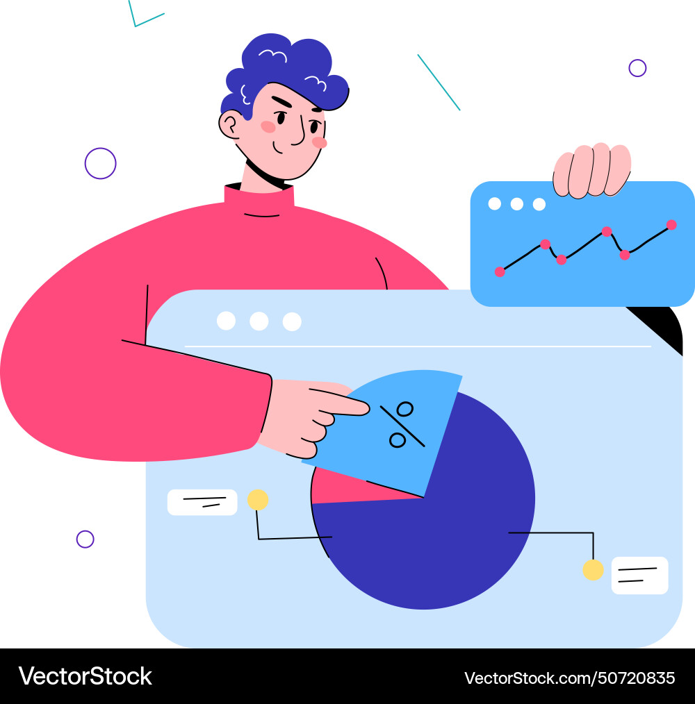 Business analyst Royalty Free Vector Image - VectorStock