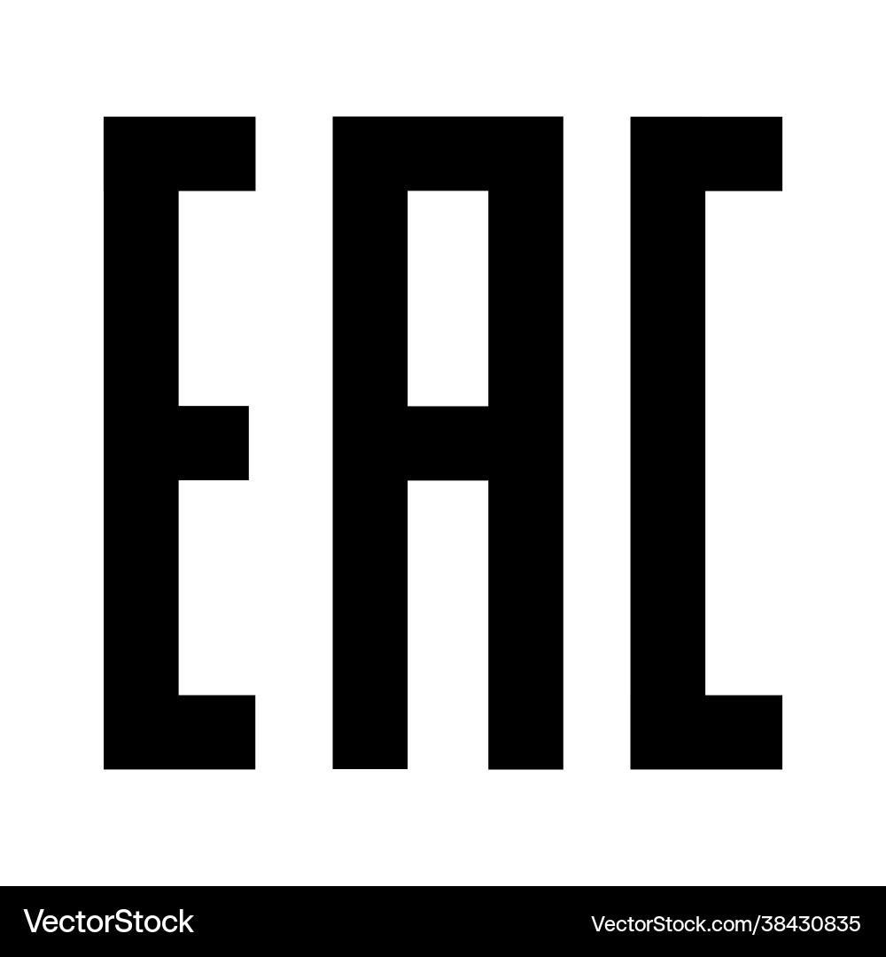 Eac sign symbol Royalty Free Vector Image - VectorStock