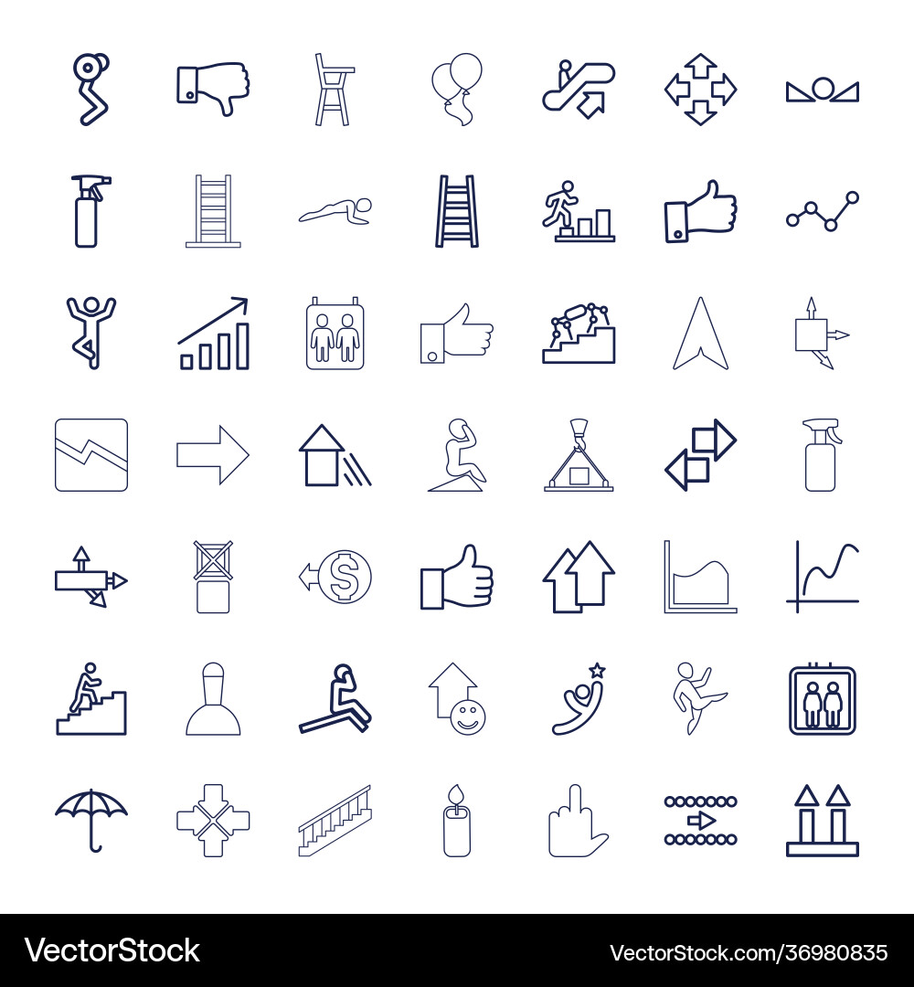 Icons nach oben Lizenzfreies Vektorbild - VectorStock