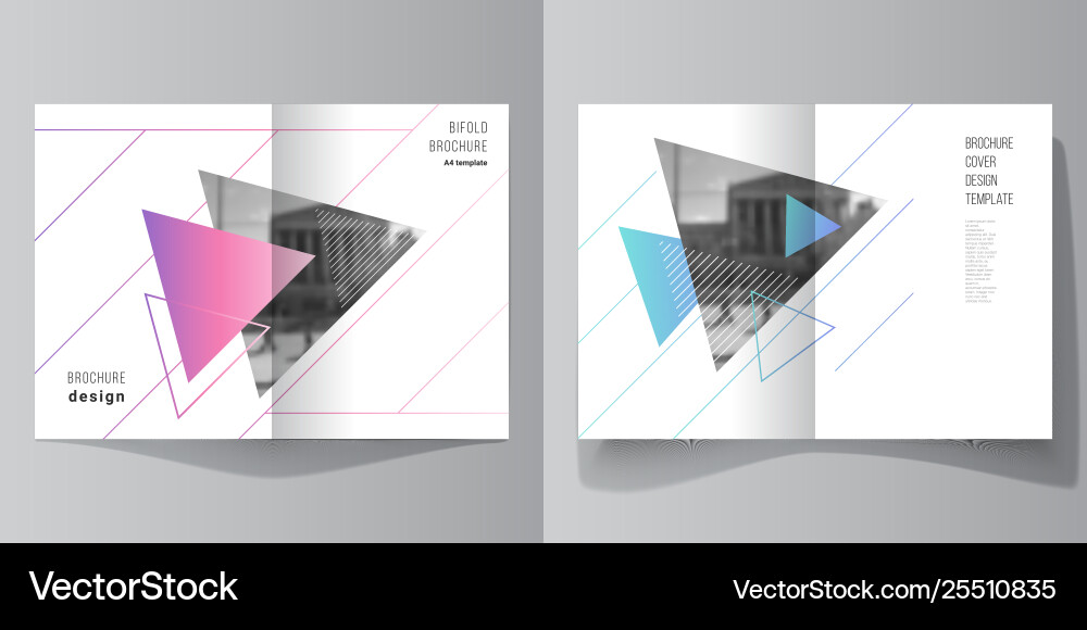Layout two a4 format modern cover Royalty Free Vector Image