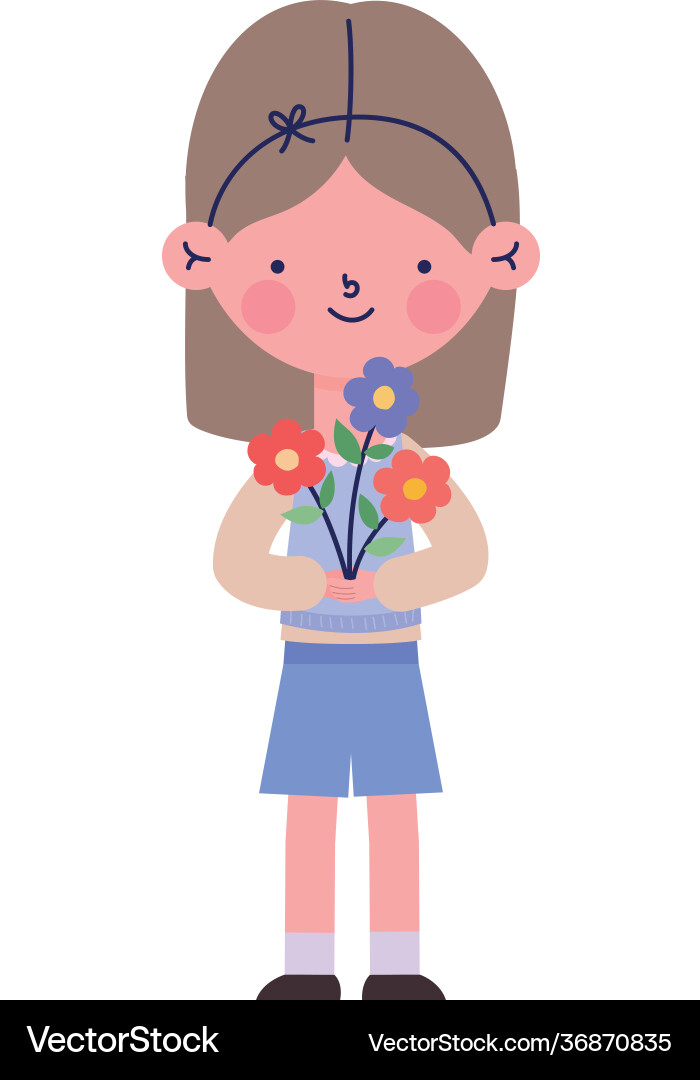 Little kid Royalty Free Vector Image - VectorStock