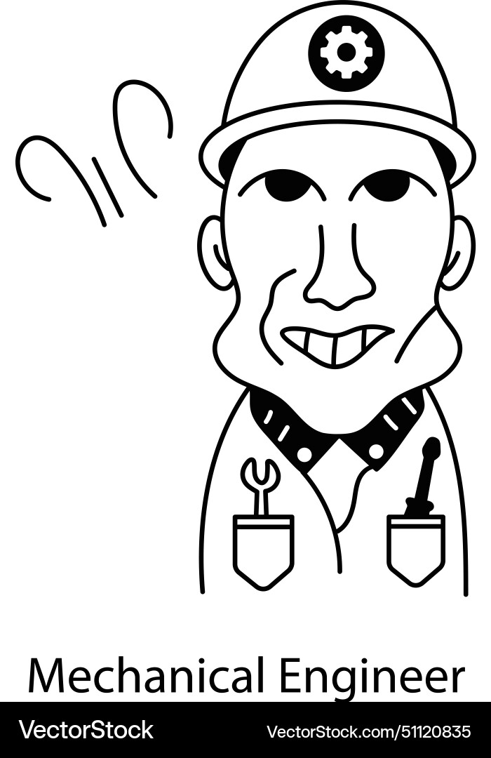 Mechanical engineer Royalty Free Vector Image - VectorStock