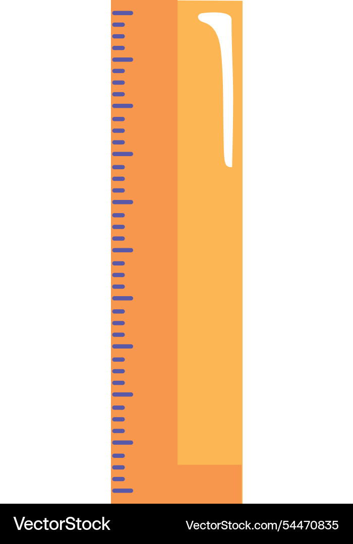 School ruler education Royalty Free Vector Image