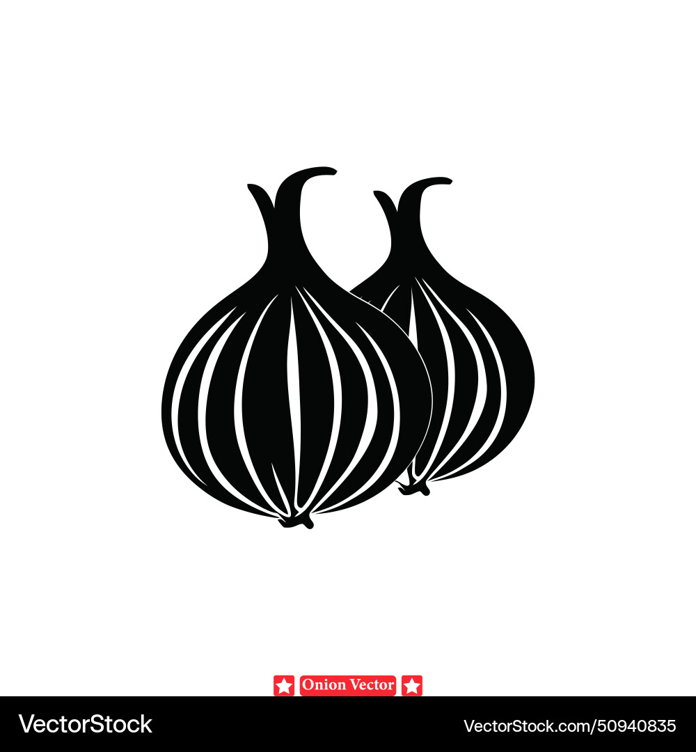 Wholesome onion artwork fresh ingredients Vector Image