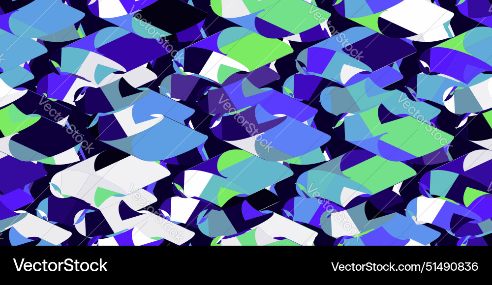 Abstract seamless colorful 3d pattern background Vector Image