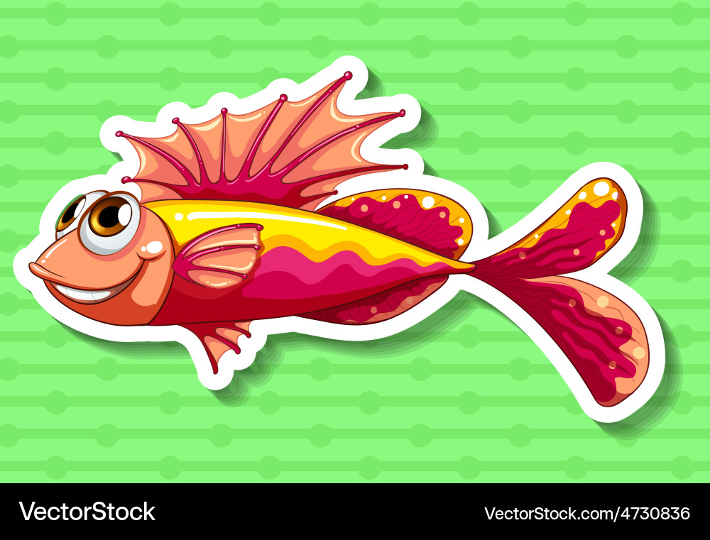 Fancy fish Royalty Free Vector Image - VectorStock
