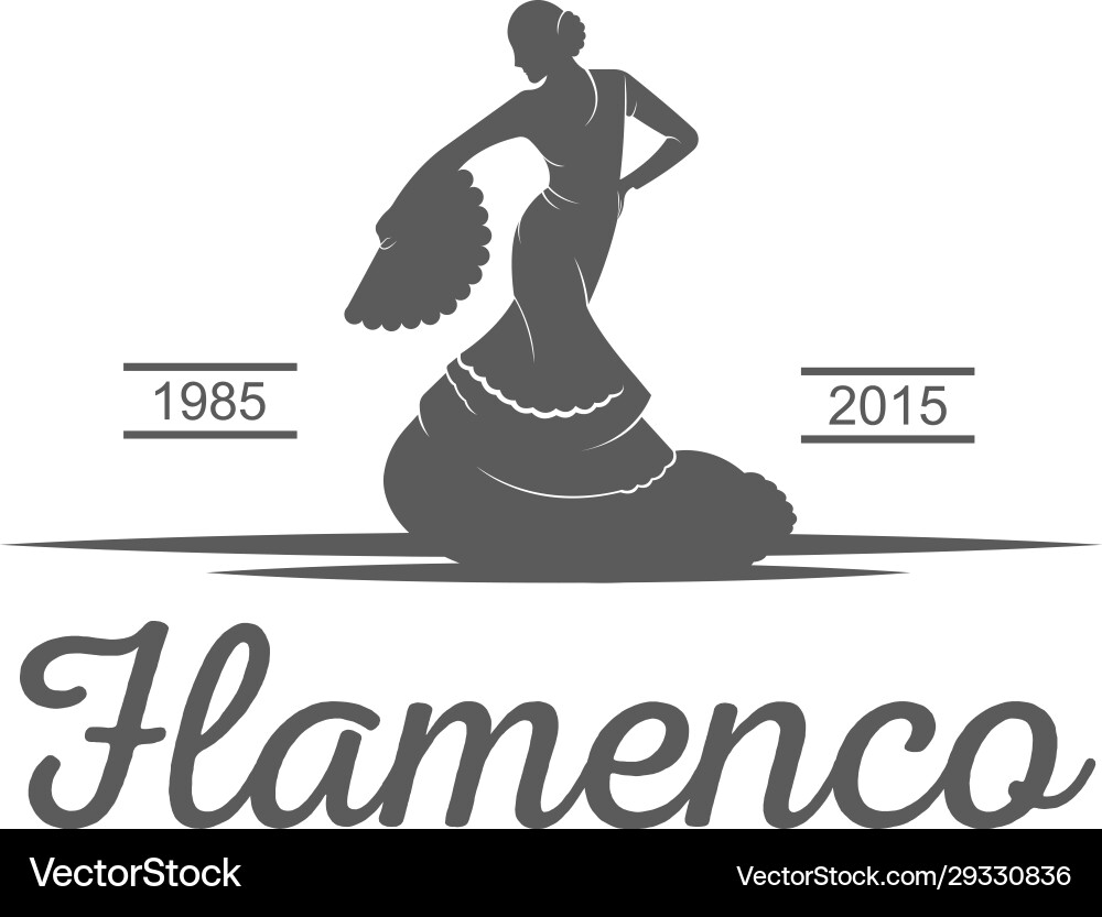 Flamenco logotype Royalty Free Vector Image - VectorStock