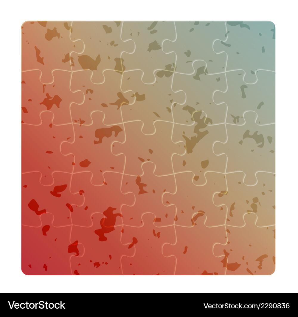 Gradient field of puzzles with spots Royalty Free Vector