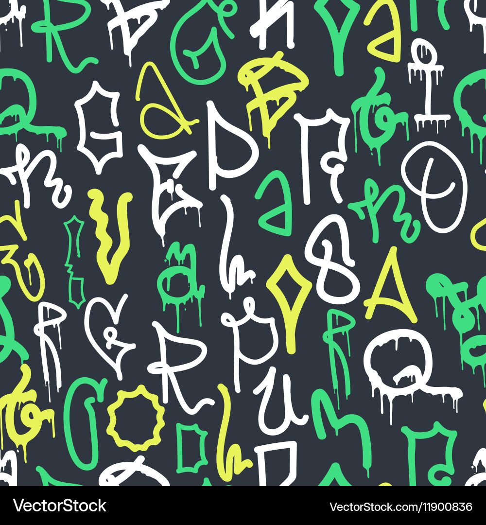 Graffiti abstract pattern Royalty Free Vector Image