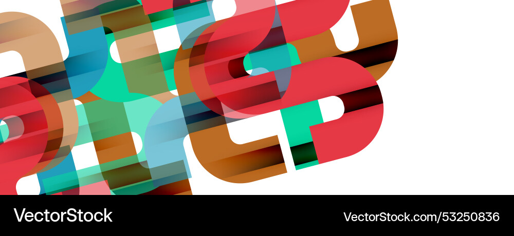 Lines abstract letter style design background Vector Image