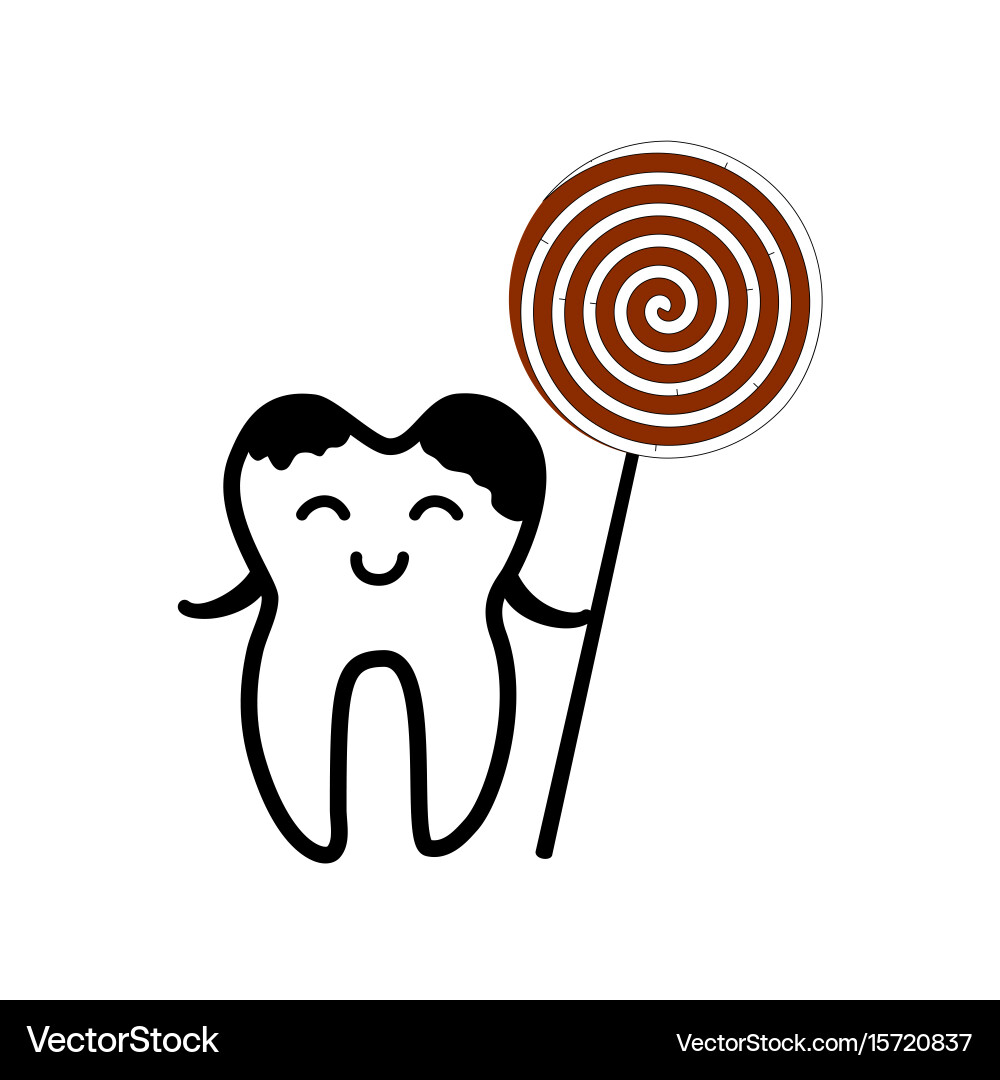 Happy tooth icon Royalty Free Vector Image - VectorStock