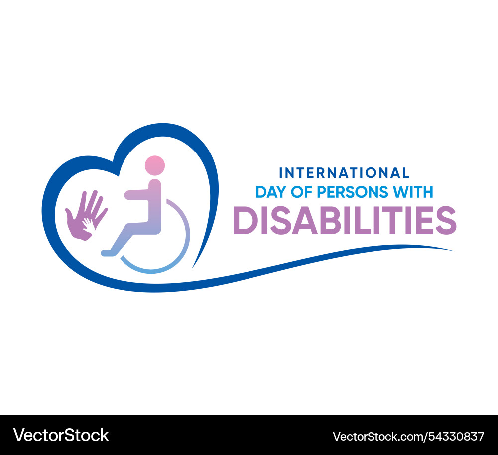 International day of persons with disabilities Vector Image