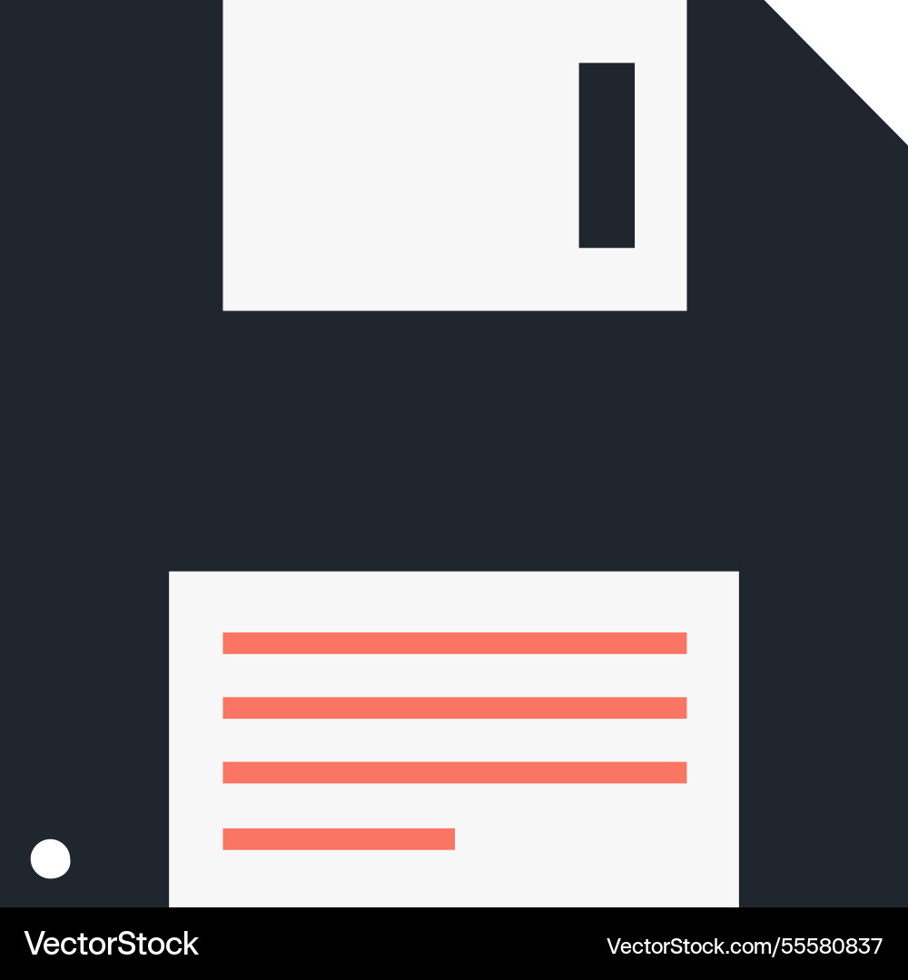 Save flat web icon concept Royalty Free Vector Image