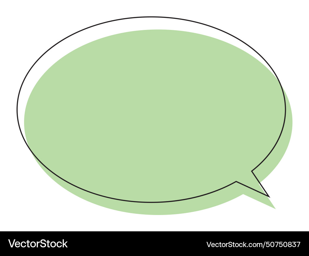Simple speech bubble whisper Royalty Free Vector Image