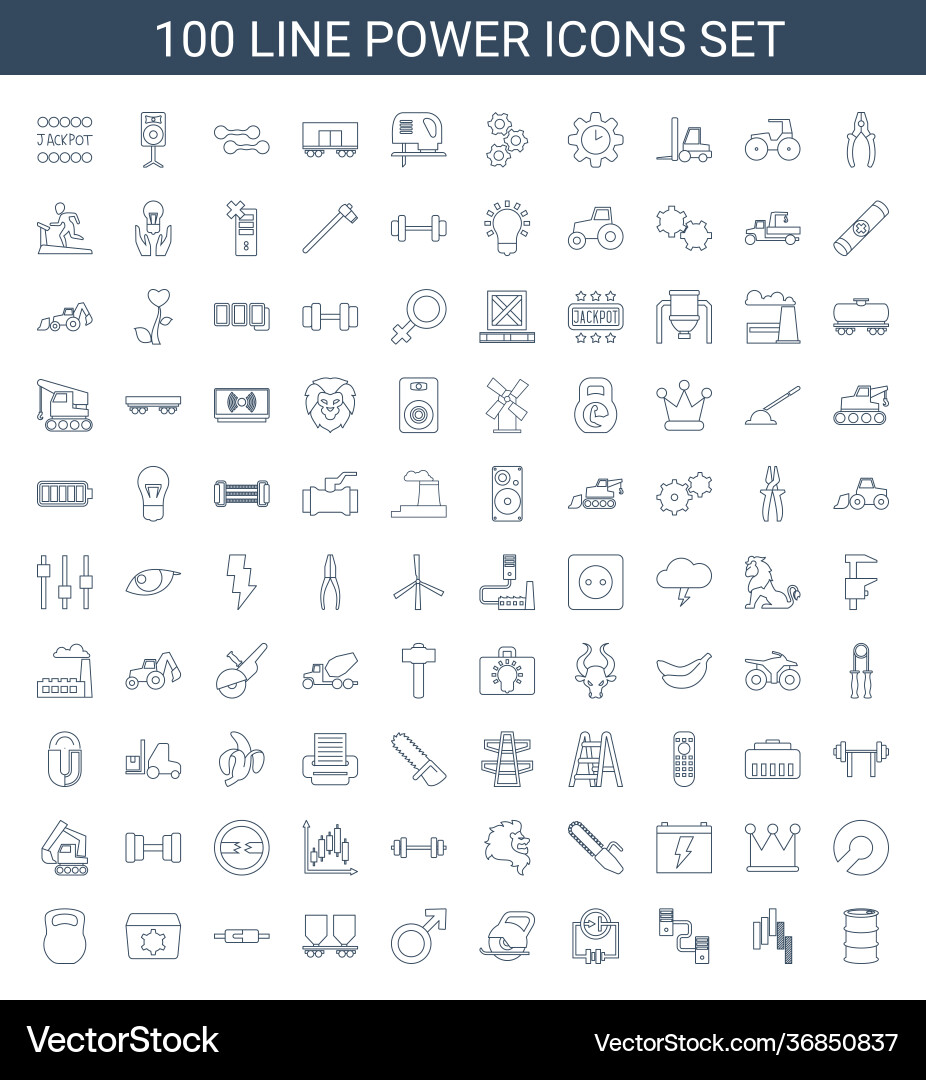 Strom Icons Lizenzfreies Vektorbild - VectorStock