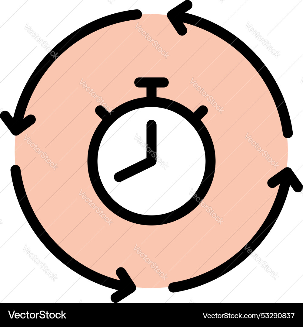 Time icon clock Royalty Free Vector Image - VectorStock